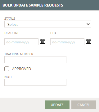 Updating data in your Style Sample Report